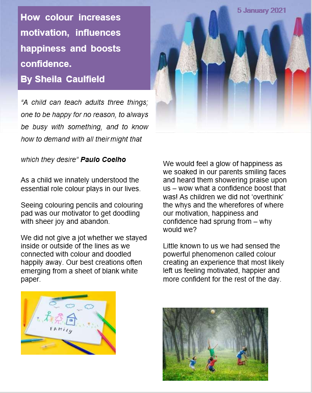 How colour increases motivation, influences happiness and boosts ...